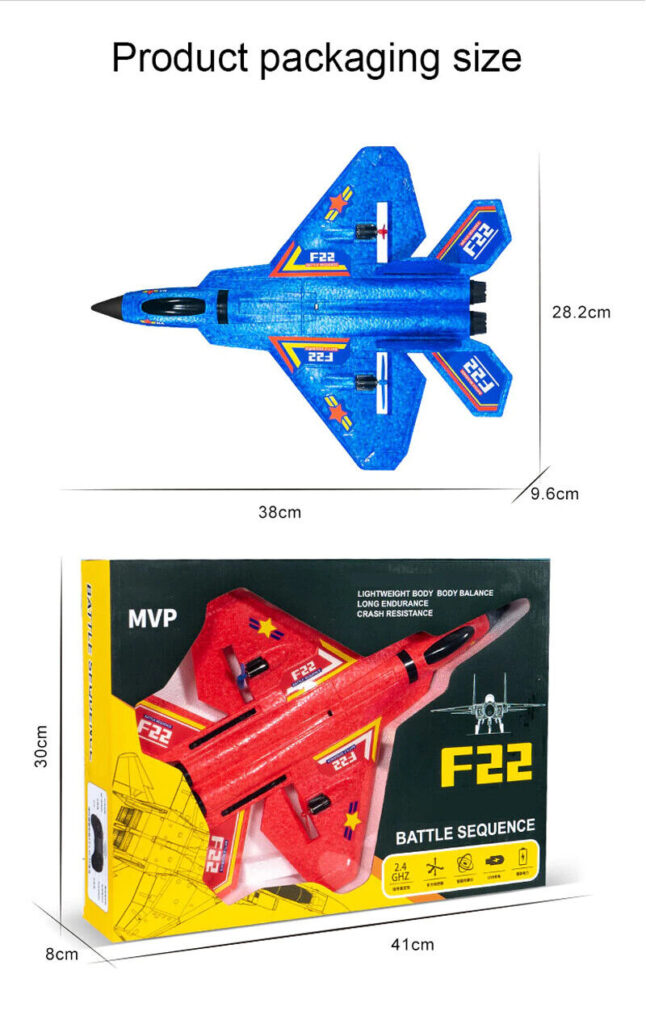 RC Remote Control Airplane Foam Plane Model F22 Fighter Jet Aircraft ...